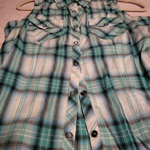 Harley-Davidson | Tops | Harley Davidson Muscle Pop Or Snap Button In ...
